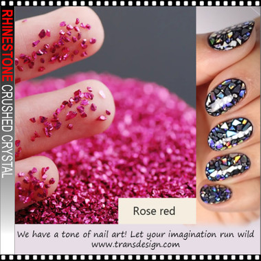CRYSTAL CRUSHED Metallic Rose Red 1oz. - TDI, Inc