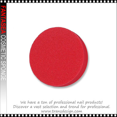 FANTASEA Extra Thick Red Cosmetic Sponge 3" Diameter - TDI, Inc
