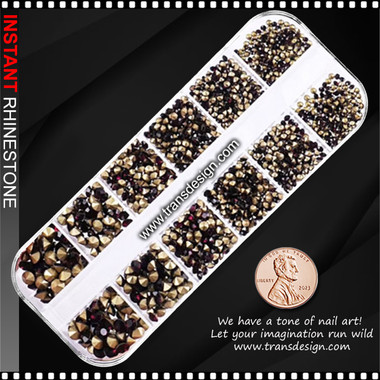 CRYSTAL RHINESTONE Round, Ruby Red Assorted 1440/Case - TDI, Inc