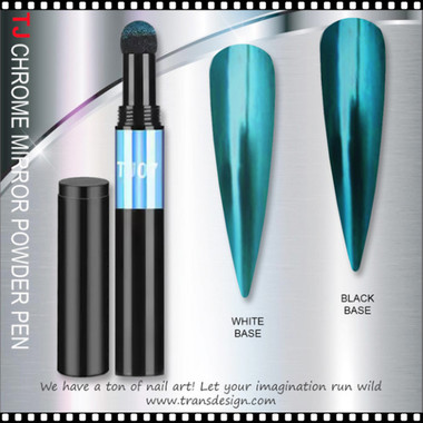CHROME Mirror Powder Pen, Aqua - TDI, Inc