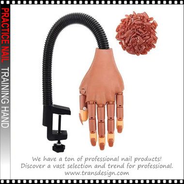 NAIL TRAINING HAND with 100 Tips - TDI, Inc