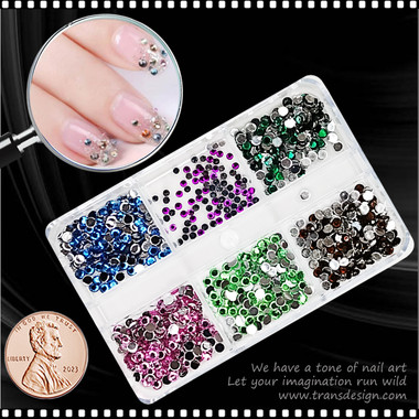 RHINESTONE CRYSTAL Round, Size #SS5 Mix Color 600/Case #7 * - TDI, Inc