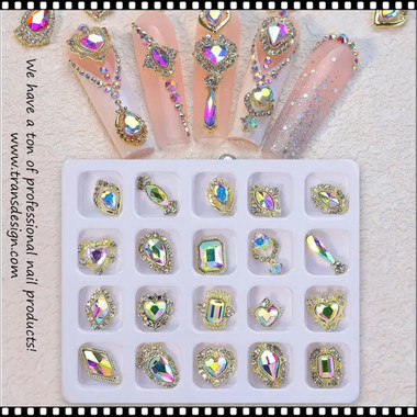NAIL CHARM RHINESTONE Crystal AB 25/Pack #SP0481-12 - TDI, Inc