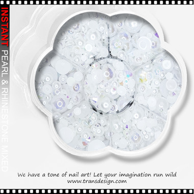 INSTANT PEARL & RHINESTONE Mixed White & Crystal AB 900/Case #02 - TDI, Inc