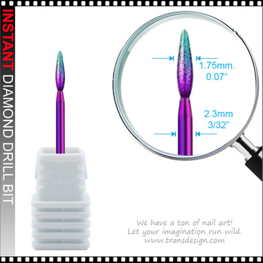 DIAMOND BIT Flame , Fine, 3/32 Shaft - TDI, Inc