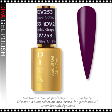 DIVA Gel Polish Gothic Grape #253 - TDI, Inc