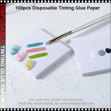 NAIL ART Disposable Color Palette 100 Sheet - TDI, Inc