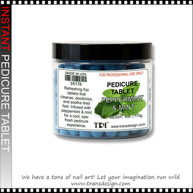 INSTANT Pedicure Tablet Peppermint & Mint 6oz/Jar - TDI, Inc