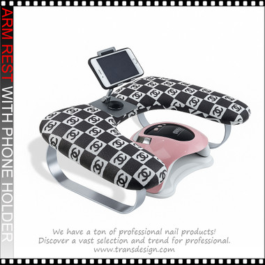ARMREST U Shape Black/White Channel With Phone Holder - TDI, Inc