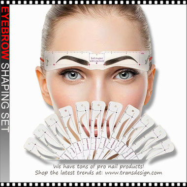 Reusable Perfect Eyebrow Shaping Stencil 12pcs/Set - TDI, Inc