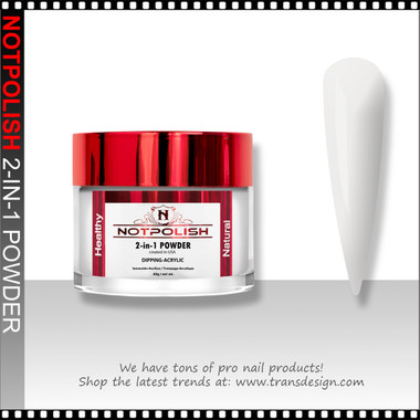 NOTPOLISH 2-in-1 Powder Milky White 2oz. #OG101 - TDI, Inc