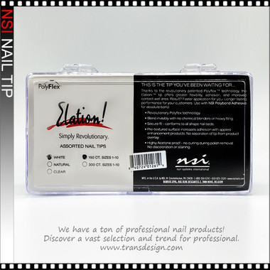 NSI Elation White Tips 150/Pack * - TDI, Inc