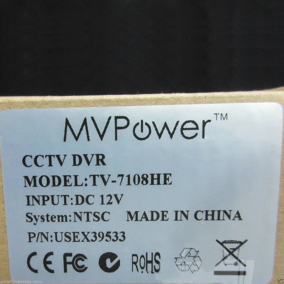 MVPower TV-7108HE USEX39533 W/2 TB HD CCTV DVD 8 Channels H.264 Network ...
