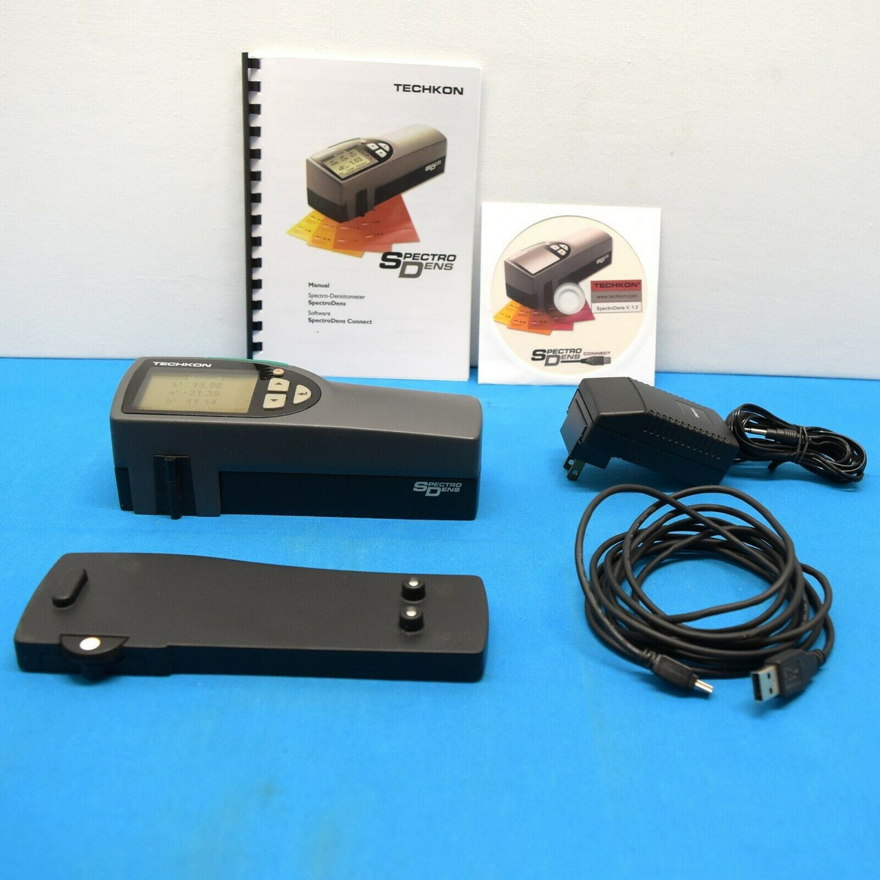 Techkon SpectroDens Premium Spectro-Densitometer Fully Loaded with Carrying Cases ...