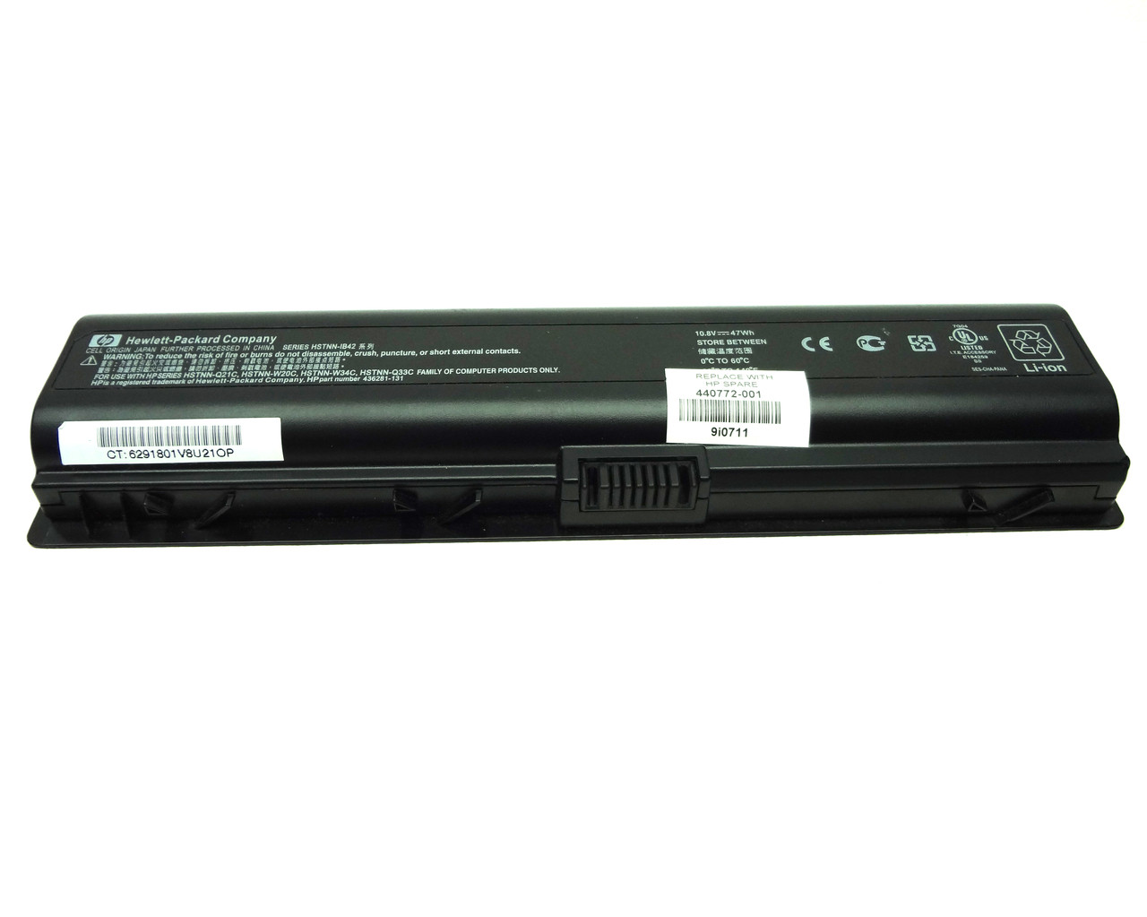 HSTNN-IB42 HP Battery P/N 436281-131 Replace w/ 440772-001 ...