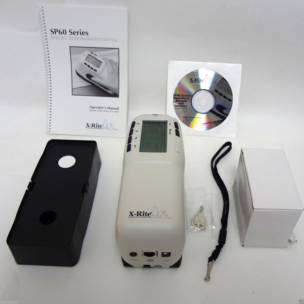 X-Rite SP60 Portable Sphere Spectrophotometer Lab values 4 print fabric ...