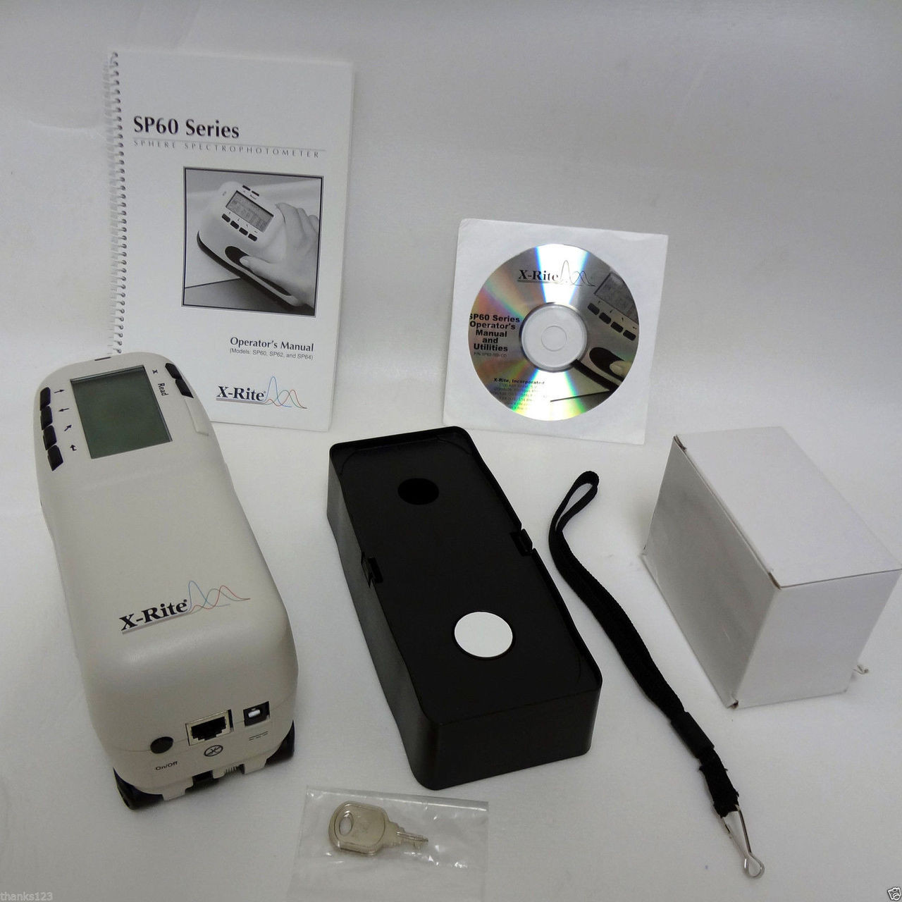 X-Rite SP60 Portable Sphere Spectrophotometer Lab values 4 print fabric ...