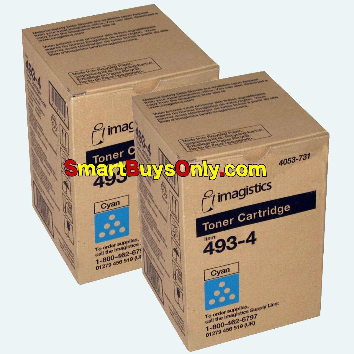Oce Imagistics 493-4 Cyan Toner CM3520 CM3525 CM4520 CM4525 2Pack ...