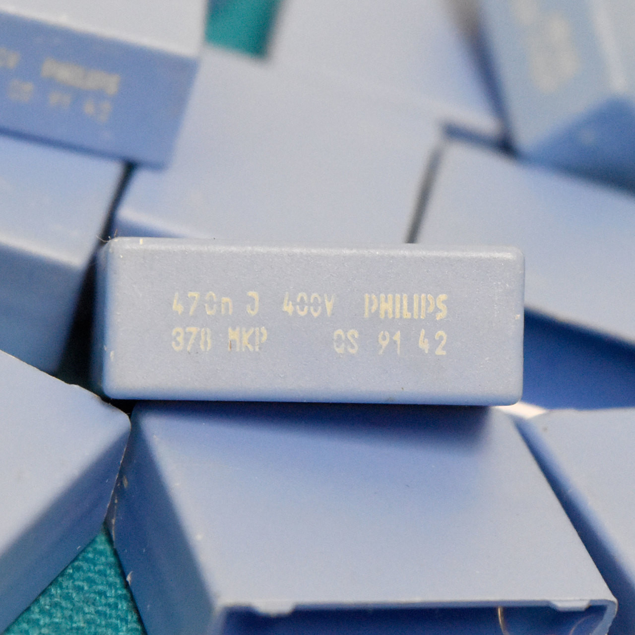 {25 pcs} Philips (5192474545 378) 0.47uf 400V MKP Box Film Capacitors ...