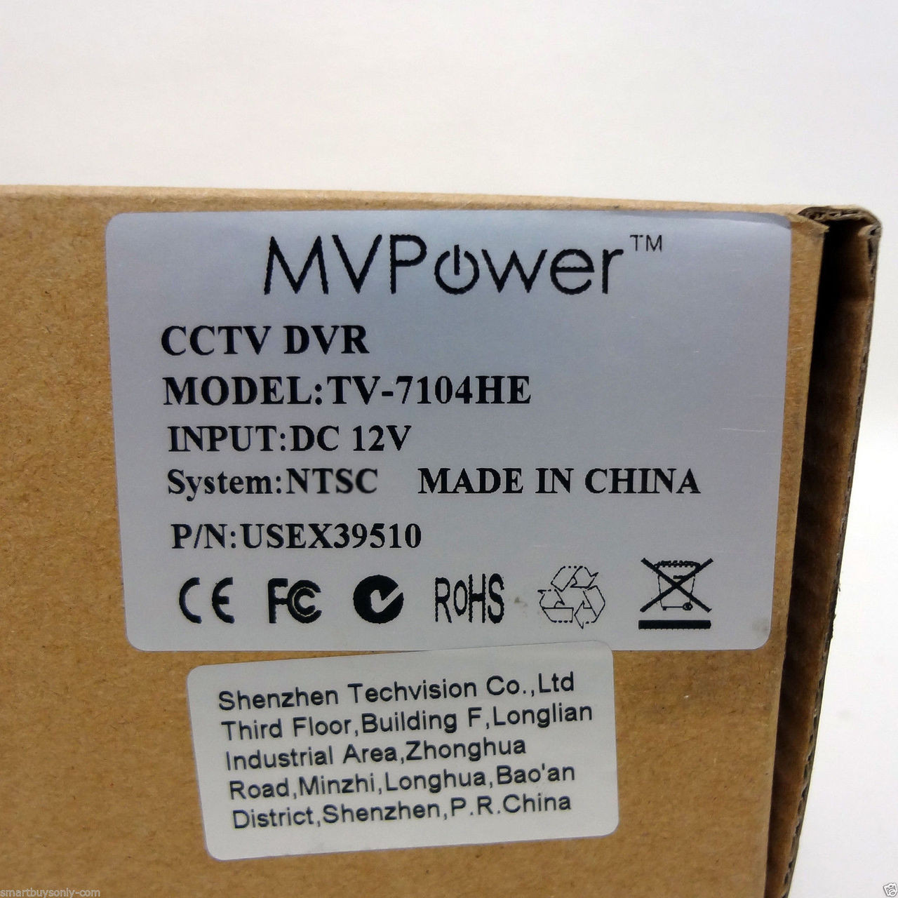 MVPower TV-7104HE USEX39510 W/ 1 TB HD CCTV DVD 4 Channels H.264 ...