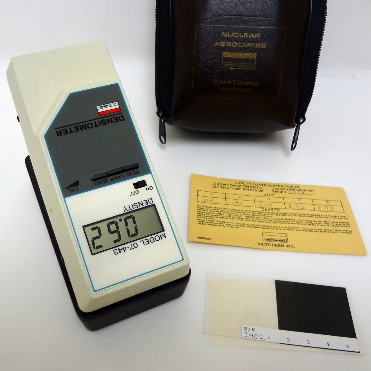 Victoreen Nuclear 07-443 Battery Operated B/W Transmission Densitometer ...