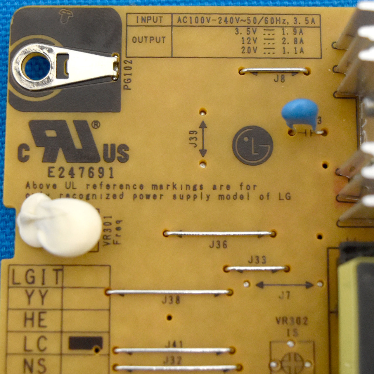 LG EAY60869402 Power Supply, Backlight Inverter 42LD450 42LD550 ...