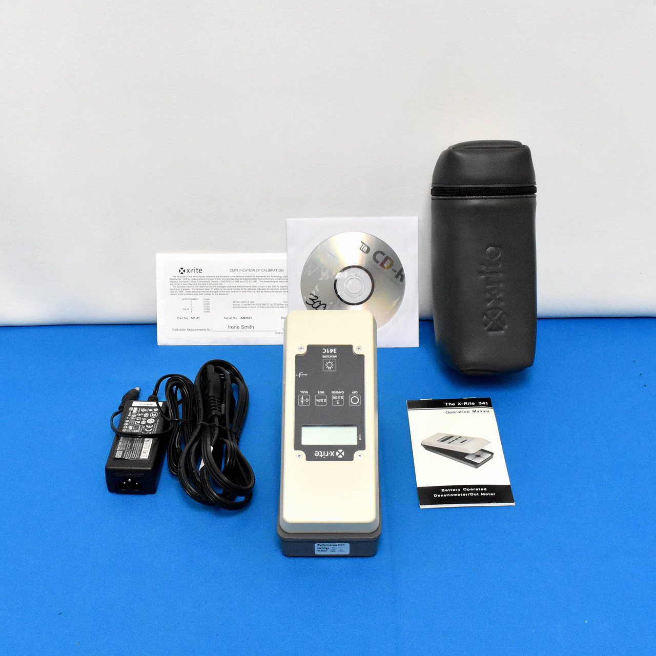 X-Rite 341C Battery Operated B/W Transmission Densitometer Excellent ...