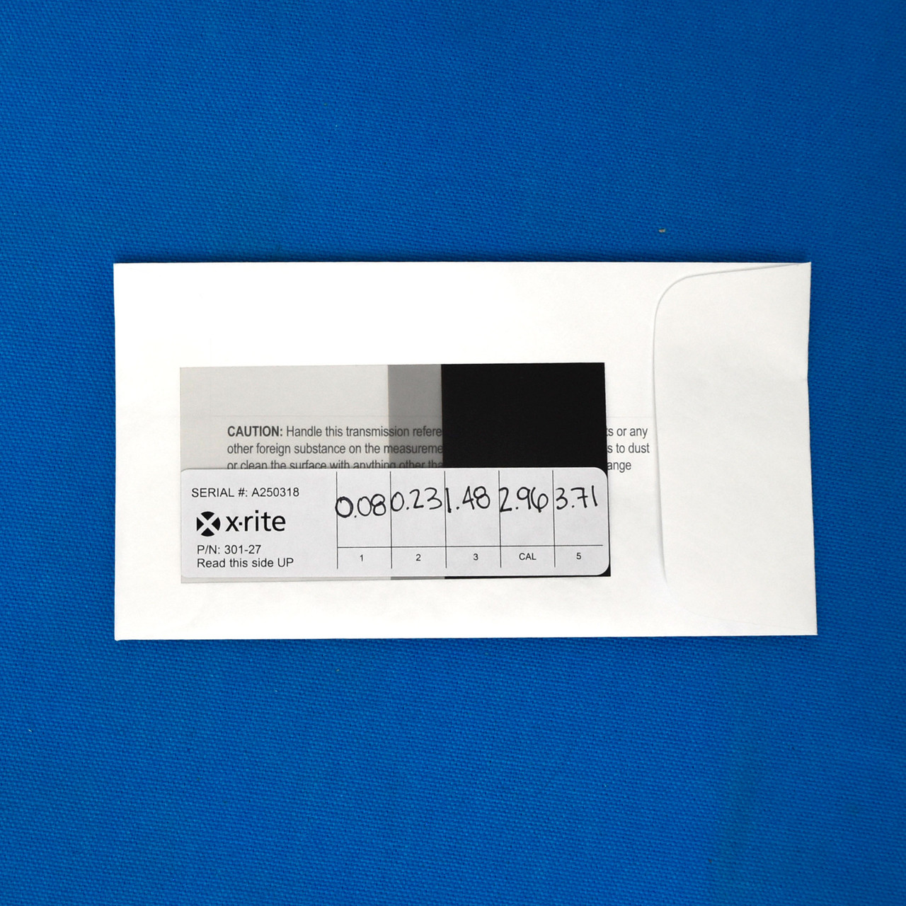 X-Rite 301-27 Transmission 5 Steps Calibration Strip 331 331C, 341 341C ...
