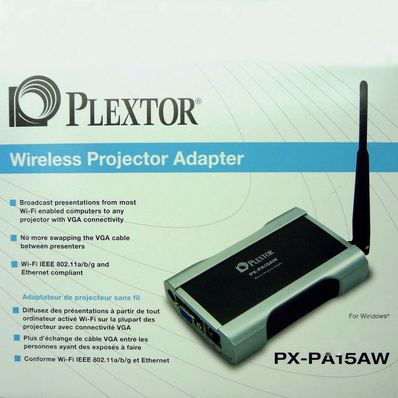 Plextor PX-PA15AW Wireless Projector Adapter Video Extender Brand NEW ...
