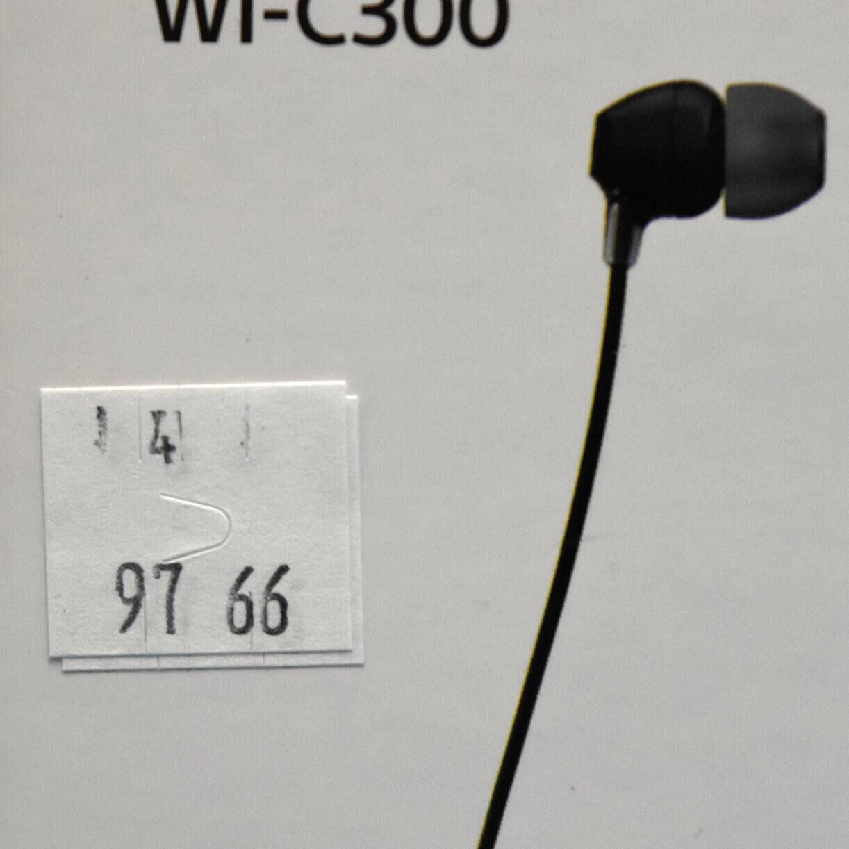 Sony WI-C300 Wireless NFC Bluetooth In-Ear Earbuds BLACK Headphones W ...