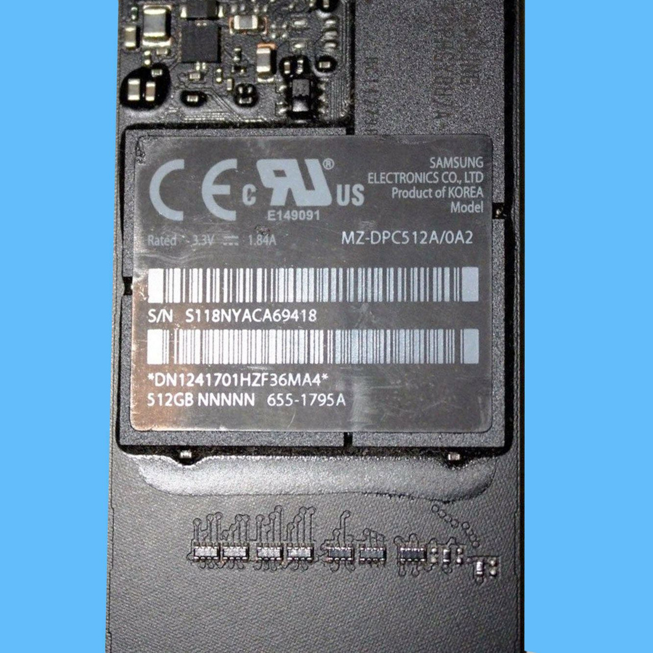 Apple Samsung MZ-DPC512A/0A2 512 GB SSD for MacBook Pro Retina 15.4 ...
