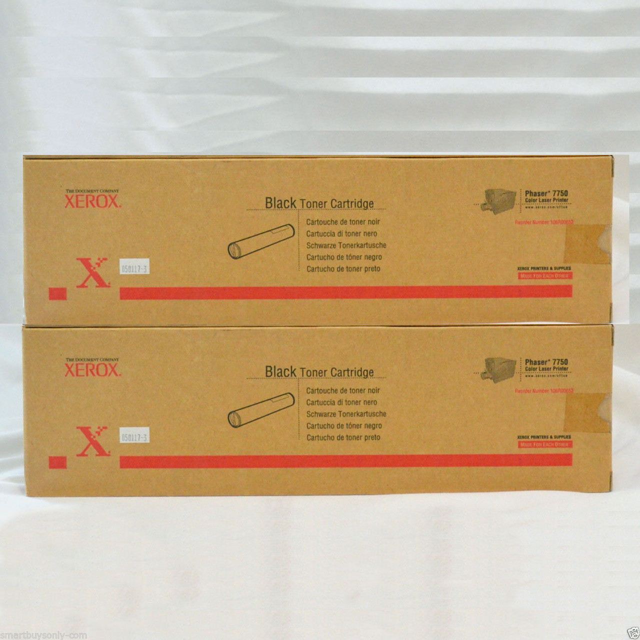 Xerox Phaser 7750 106R00652 2Pak Black Hi Cap Toner 7750B 7750DN ...