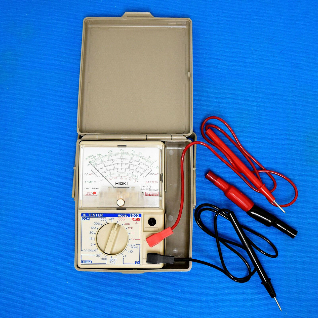 HIOKI 3000 Digital Mulimeter Card Hi Tester w Leads & Case - Japan Made ...