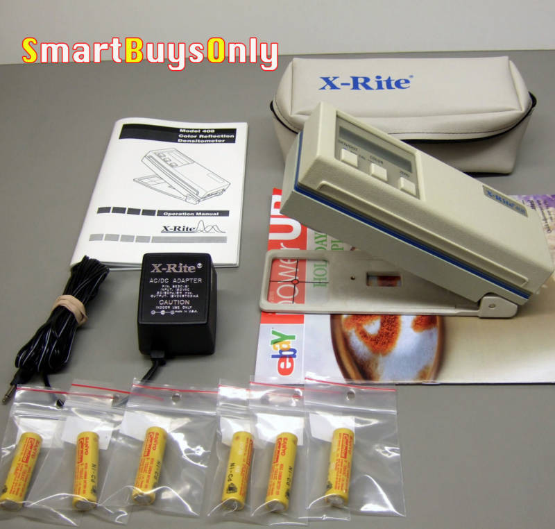 X-Rite 408 Color Reflection Densitometer Excellent condition XRite 3.4mm