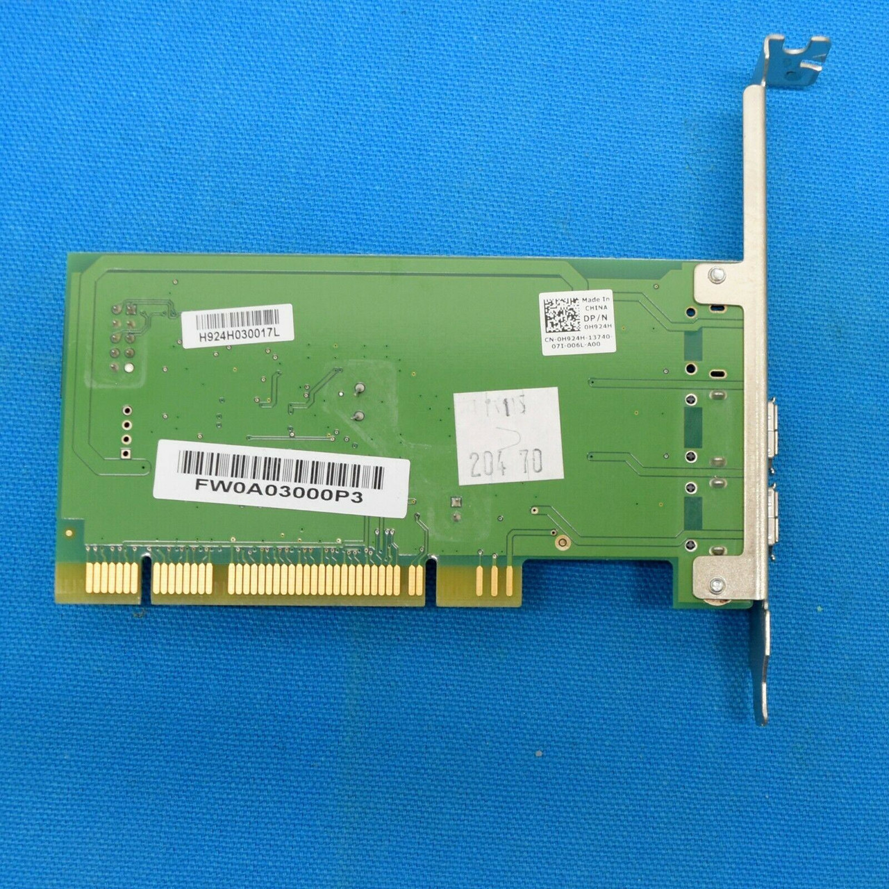 Dell 0H924H FireWire Controller Card Dual Port IEEE-1394 H924H ...