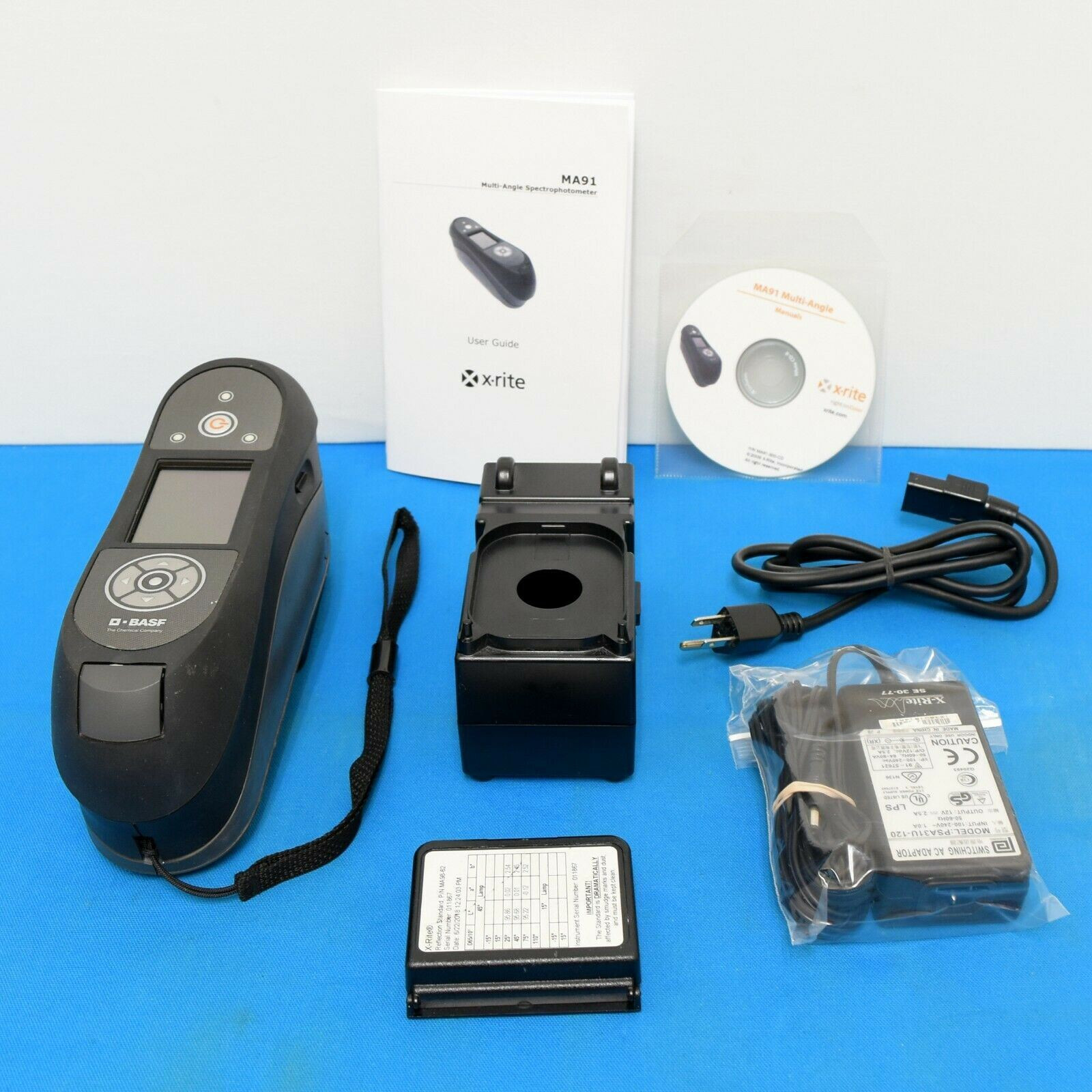 X-Rite MA91 BASF DuPont ChromaVision Multiangle Spectrophotometer Color ...