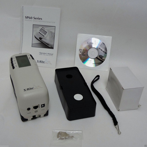 X-Rite SP60 Portable Sphere Spectrophotometer Lab values 4 print fabric ...