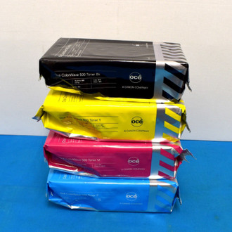 Oce ColorWave 500 Toner Pearls 4/C set Yellow Cyan Magenta Black OEM ...