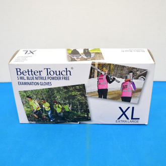 Cabvi Better Touch Nitrile Powder Free 5 mil Examination Gloves XLarge ...