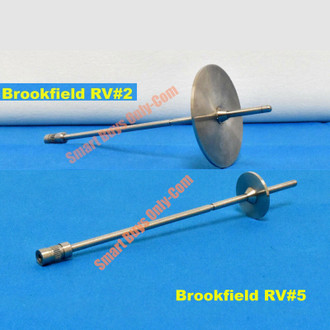 2x Brookfield RV/HA/HB Viscometer Spindle 1x #2, 1x #5 Exellent ...