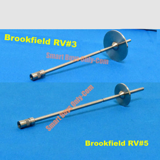 2x Brookfield RV/HA/HB Viscometer Spindle 1x #3, 1x #5 Exellent ...
