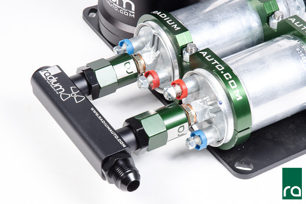 20-0463 - Radium 4-Port Manifold, Bosch 044 Pumps, Reuses Check Valves