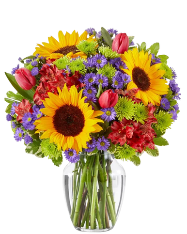 Cheerful Clara Sunflower Flower Arrangement | Phoenix Florist