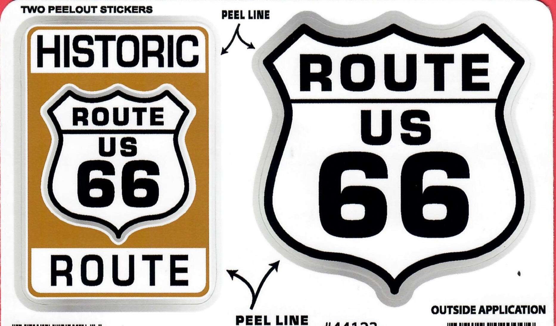 Original and Historic Route 66 Sticker Set - The Original Route 66 Gift ...