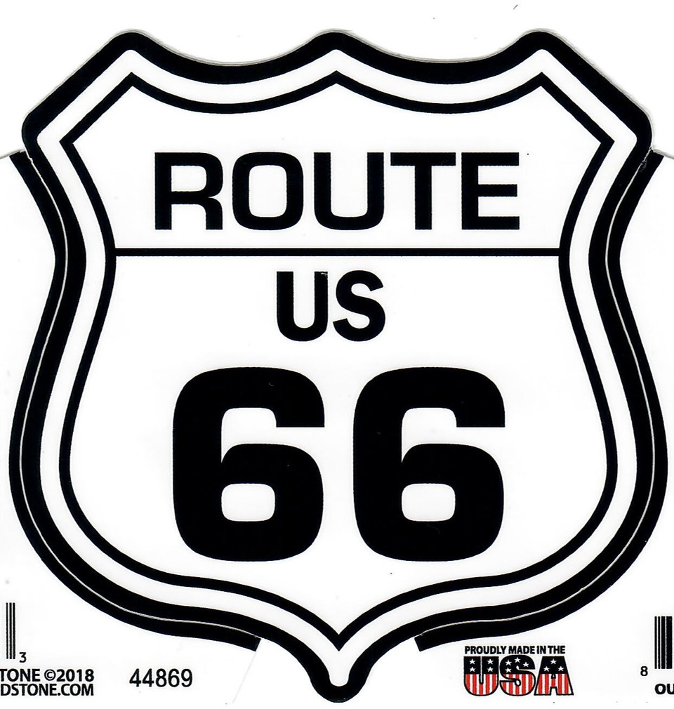 Classic Route 66 Sticker - The Original Route 66 Gift Shop