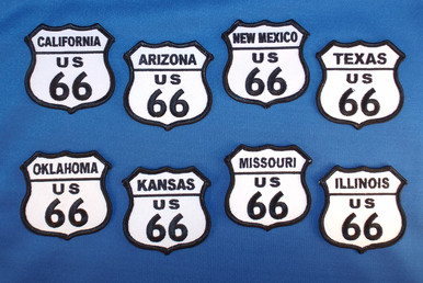 All 8 Route 66 States Patch Collection - The Original Route 66 Gift Shop