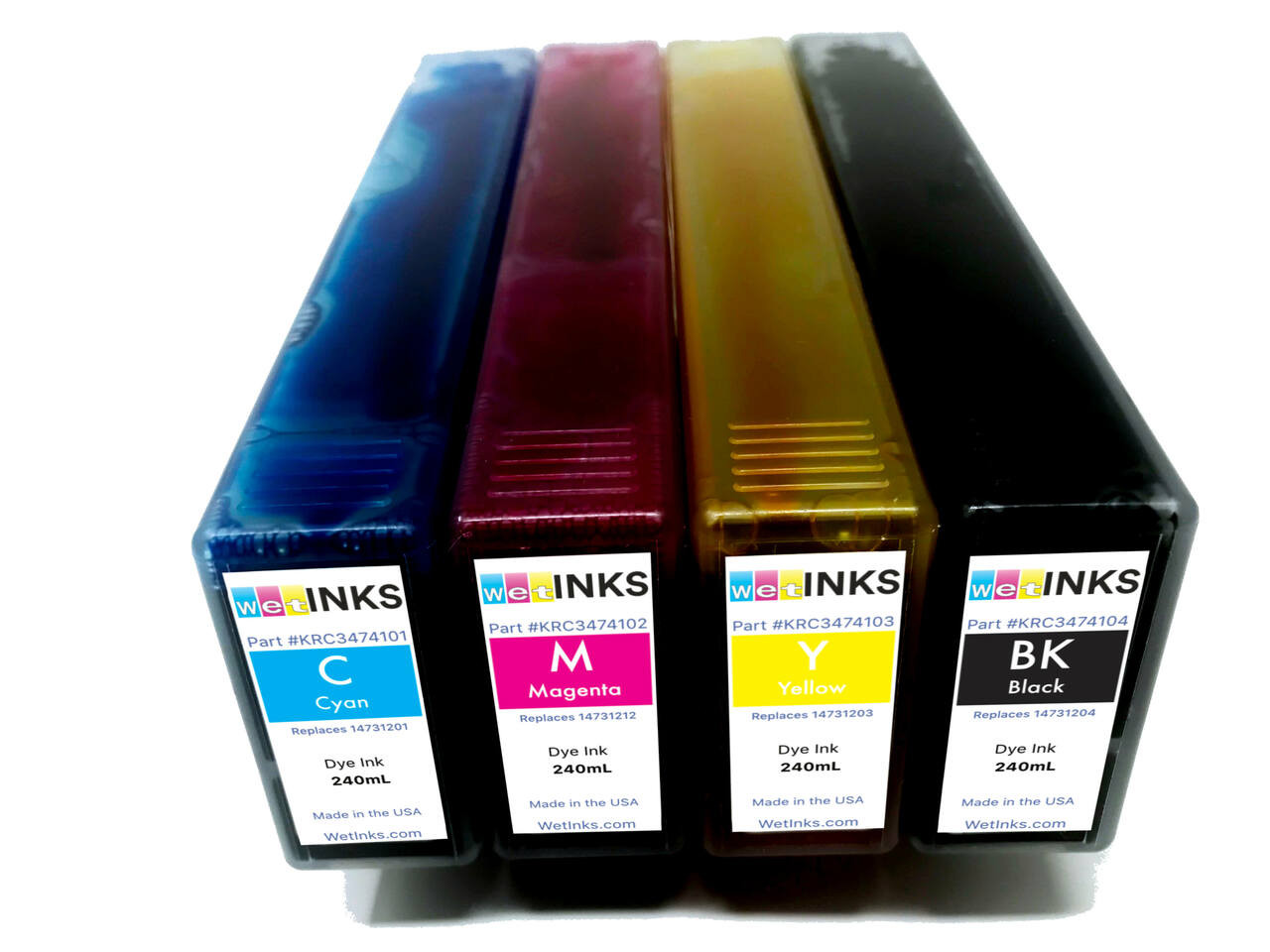 Replacement CMYK 4-Pack Ink Cartridges 240 mL | Kiaro! & QL Series ...