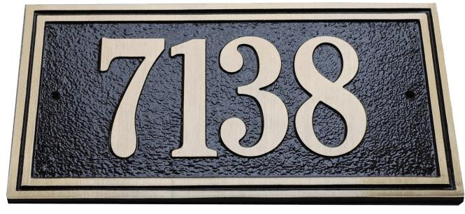 Brass Address Plaques | Brass House Numbers | Large