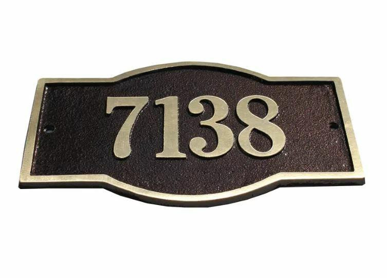 Brass Address Plaques – Brass House Number Signs