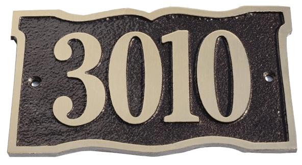 Brass Address Plaques – Brass House Number Signs
